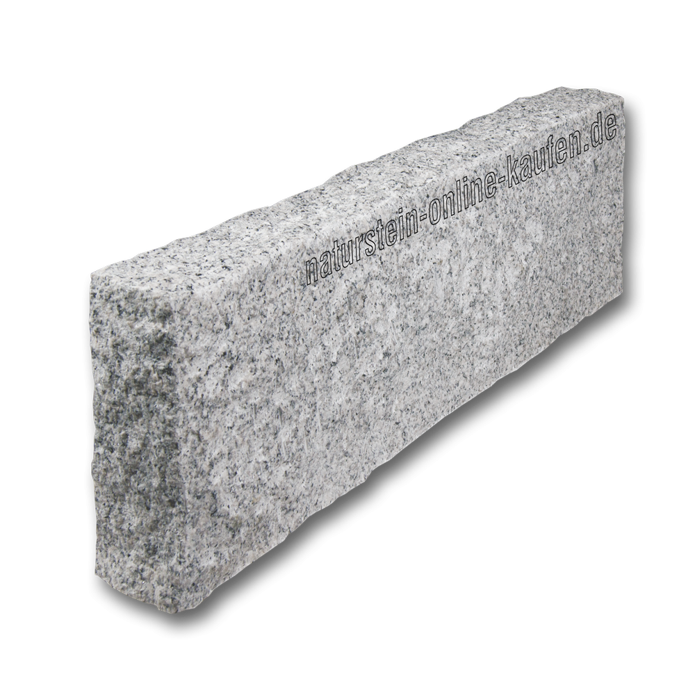 Randsteine Granit hellgrau 75x25x8 cm | naturstein-online-kaufen.de