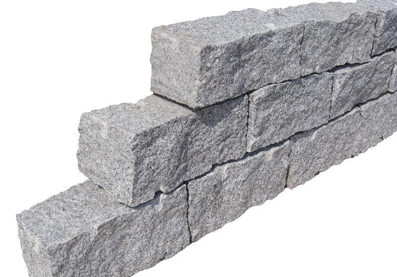 Granit Mauersteine, gespalten | Naturstein-online-kaufen.de